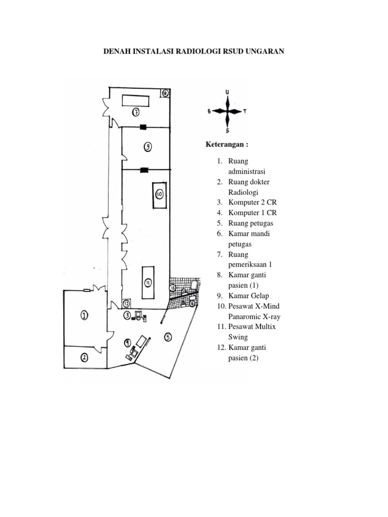 Denah Instalasi Radiologi RSUD Ungaran | PDF