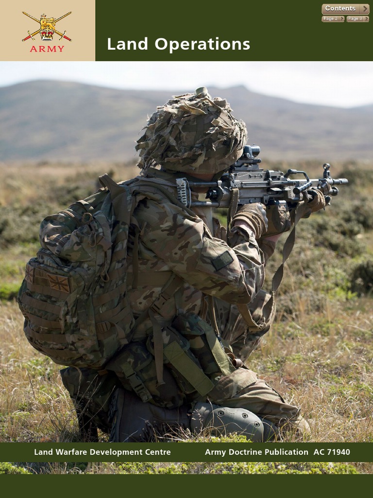 ADP - Land Operations UK - 2017 | Military Doctrine | Command And Control