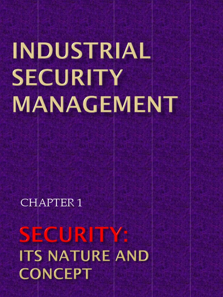Industrial Security Management | PDF | Physical Security | Security