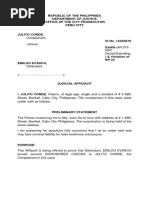 Sample Rejoinder Affidavit | Affidavit | Public Law