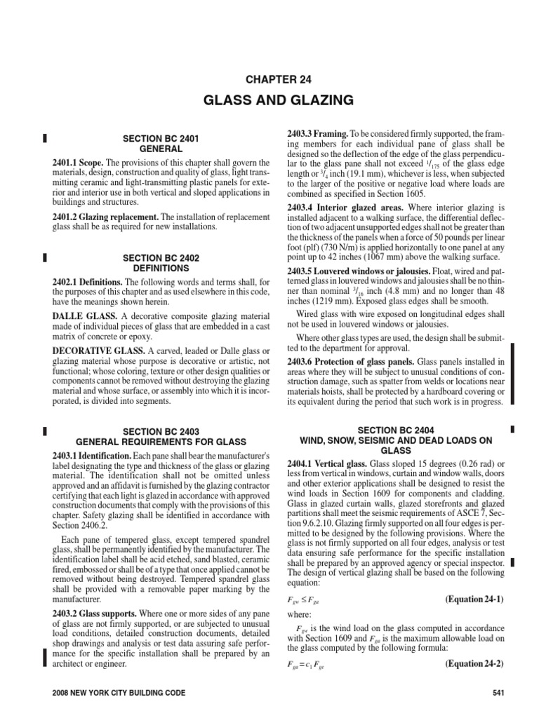 Glass and Glazing Code Requirements | PDF | Window | Glasses