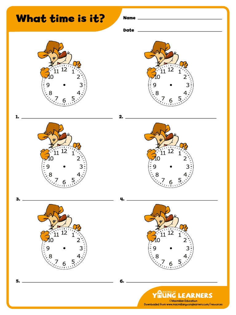 Tiger Time Worksheet What Time Is It PDF | PDF | Communication | Learning