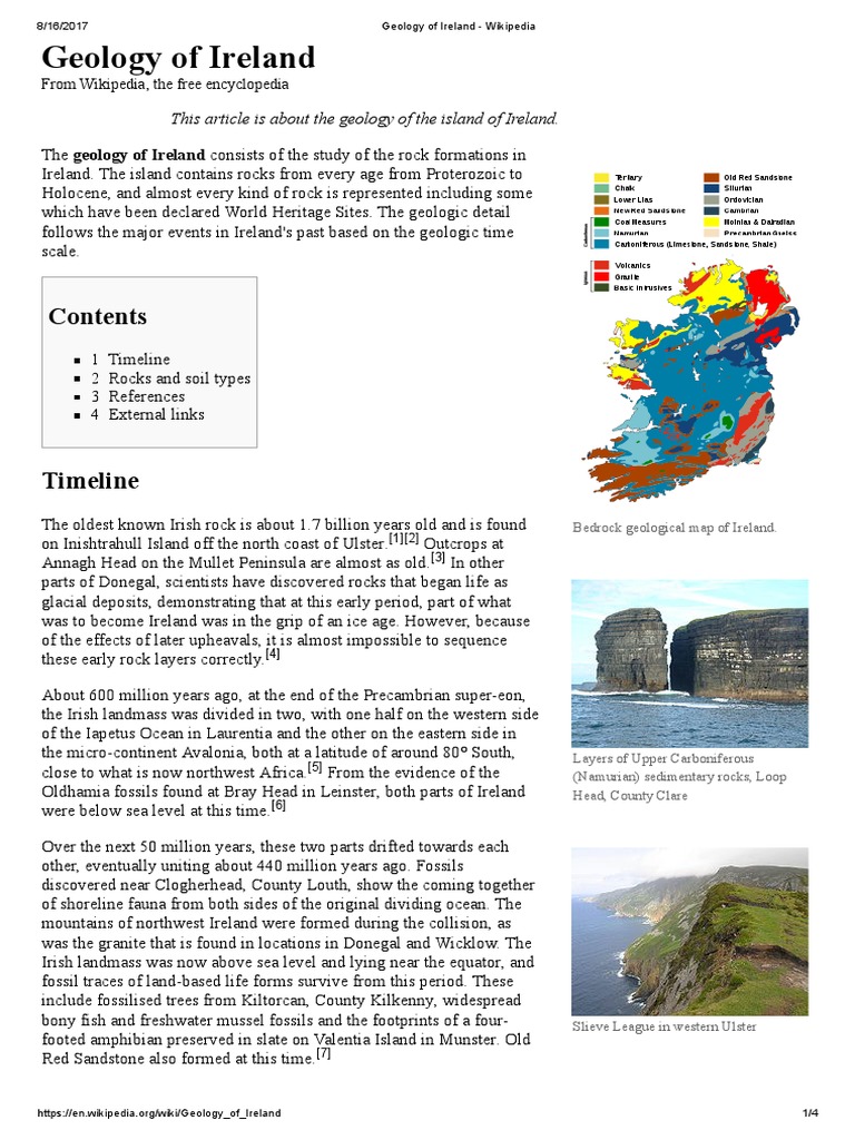 Geology of Ireland | PDF | Earth Sciences | Geology