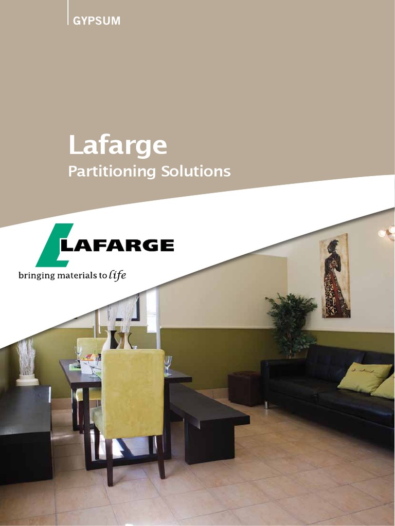 Lafarge Partitions | PDF | Drywall | Wall
