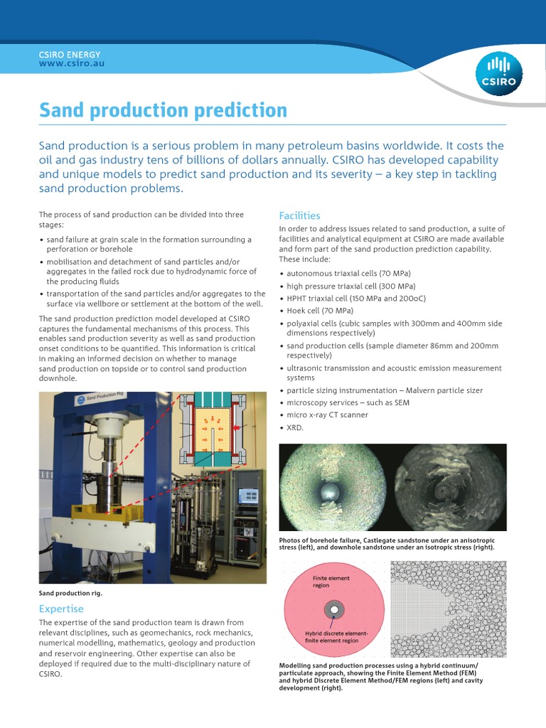 Sand Production Prediction Models | PDF | Finite Element Method ...