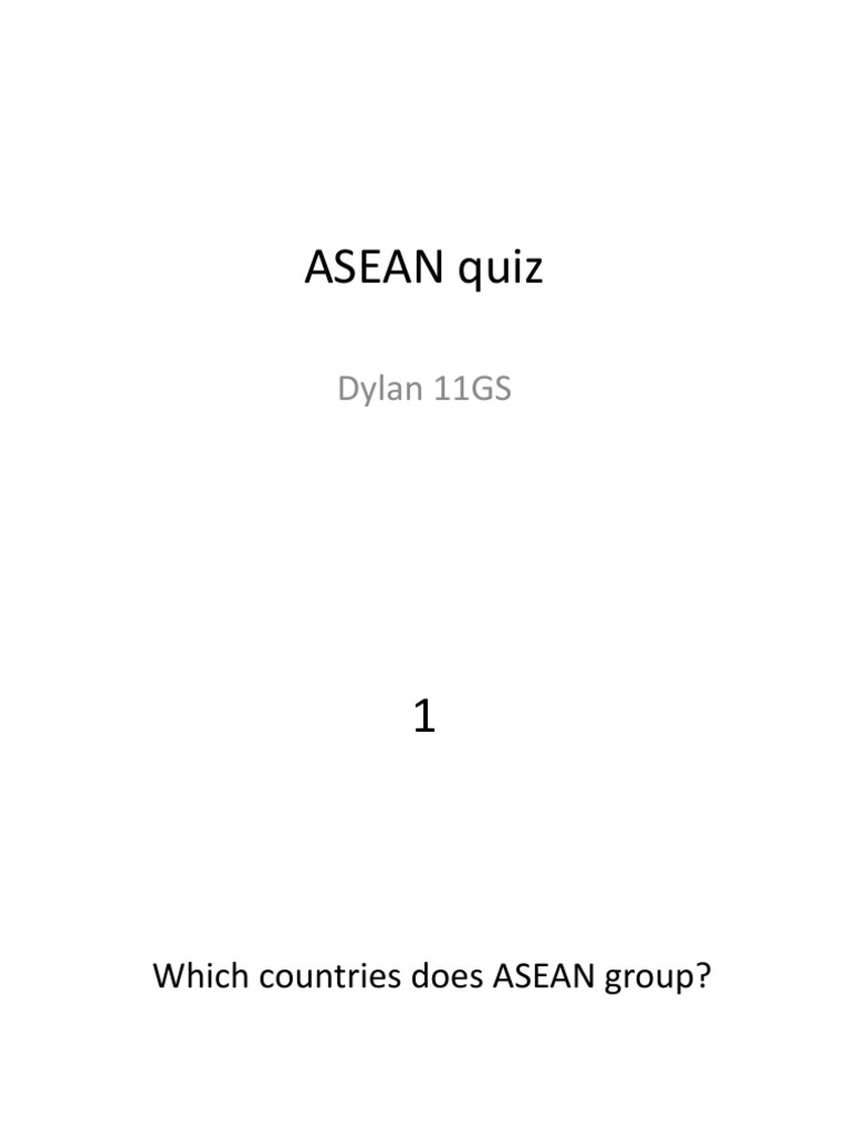 Asean Quiz | PDF | Travel