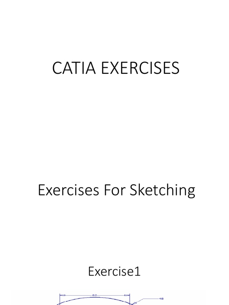 CATIA Exercises for Modeling Skills | PDF
