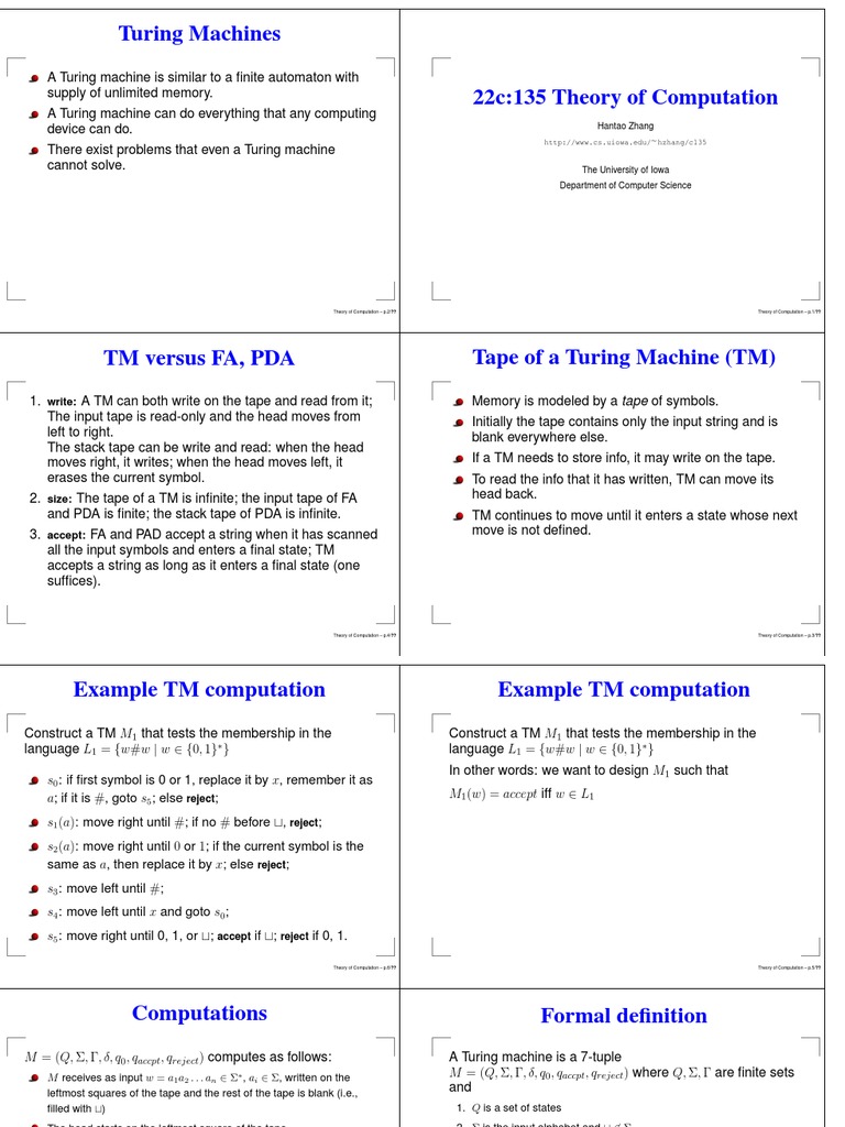 Turing Machine | Download Free PDF | Theoretical Computer Science | Teaching Mathematics