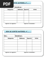 Modèle de Bon de Réception Gratuit | PDF