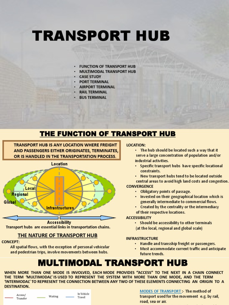 Transport Hub | Download Free PDF | Train Station | Airport