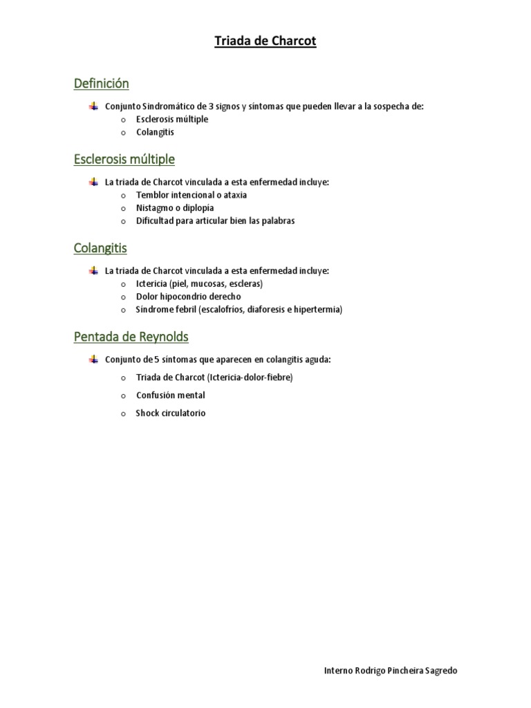 Triada de Charcot | PDF