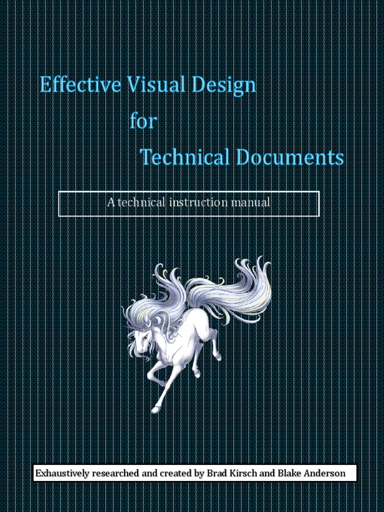 A Technical Instruction Manual: Exhaustively Researched and Created by ...