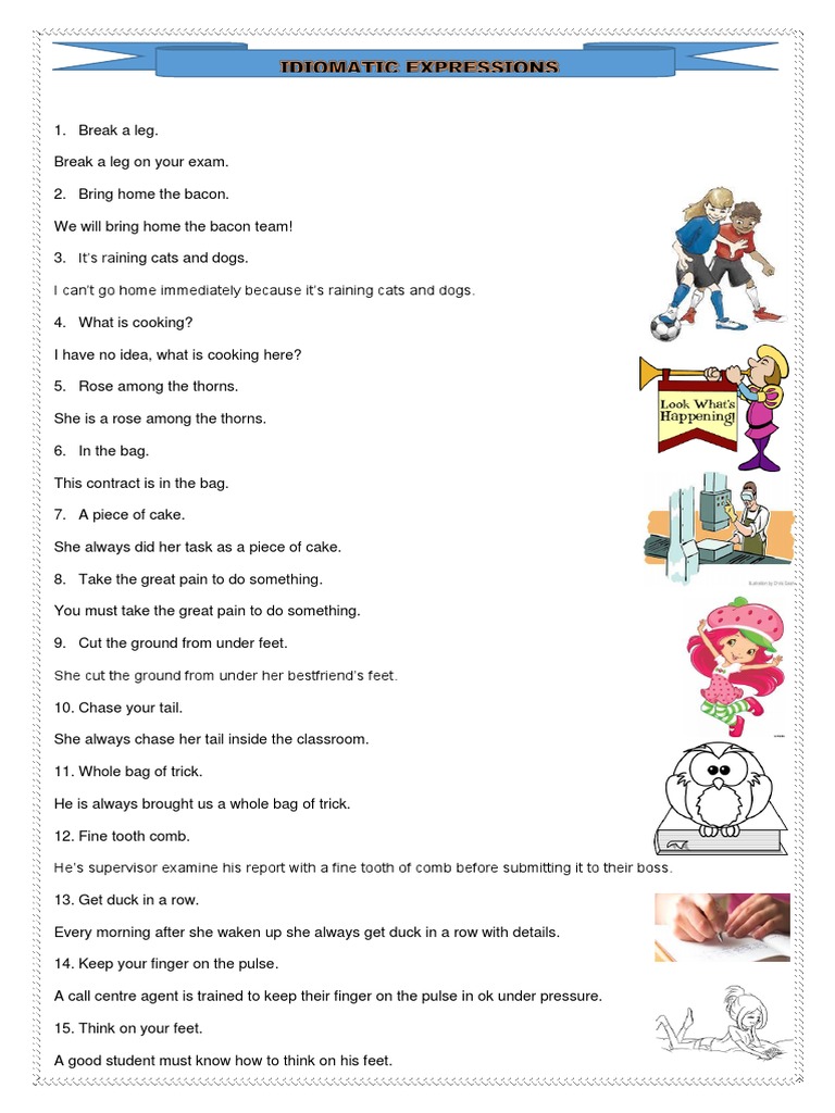 Understanding the Idiom "Break a Leg" | PDF | Wellness