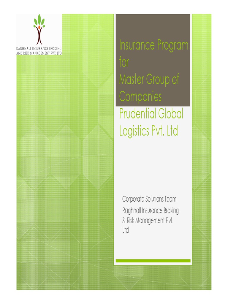Prudential Global Logistics | PDF | Liability Insurance | Insurance