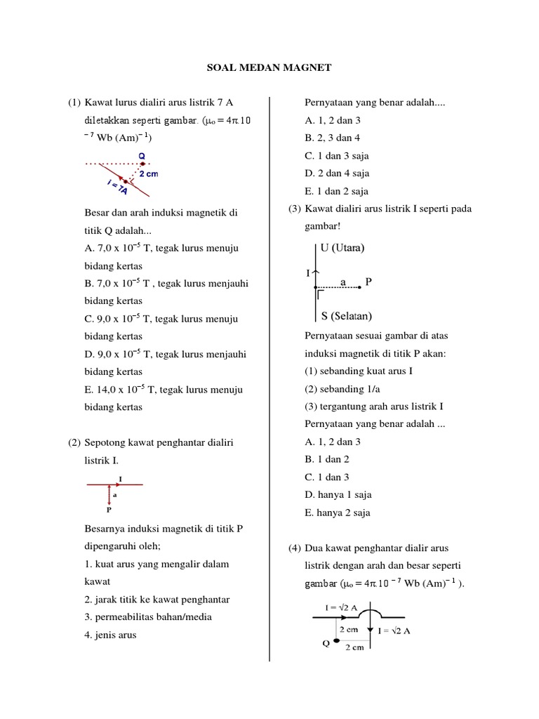 Soal Medan Magnet | PDF