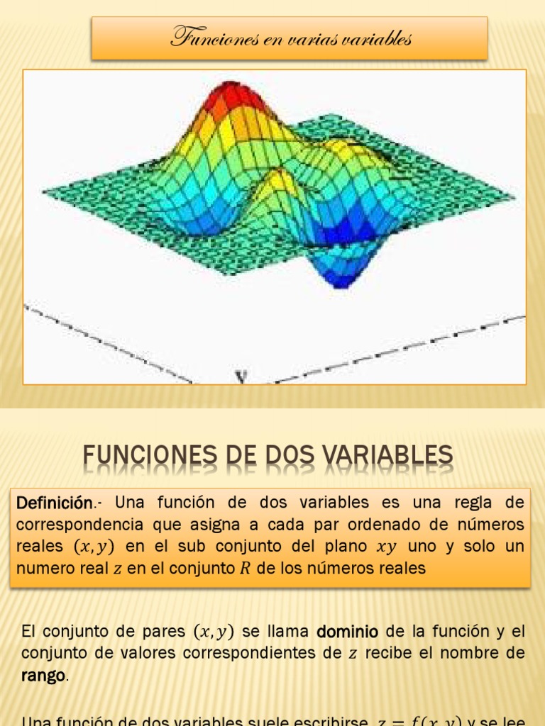 Mat III (3) Funciones de Varias Variables | PDF | Función continua | Función (Matemáticas)