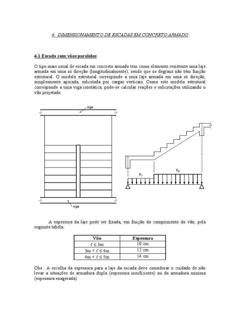 Dimensionamento de Escada PDF | PDF