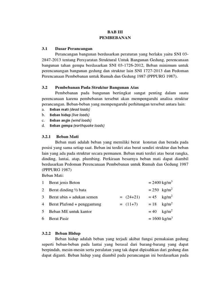 LOAD CALCULATIONS | PDF