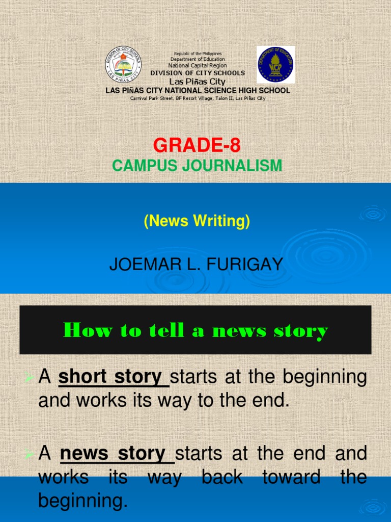 Journalism 8 Learner's Module K-12: News Writing | PDF | Crime Thriller