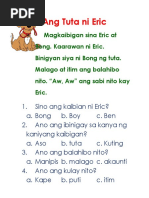 Tagalog Jokes Questions and Answers | PDF