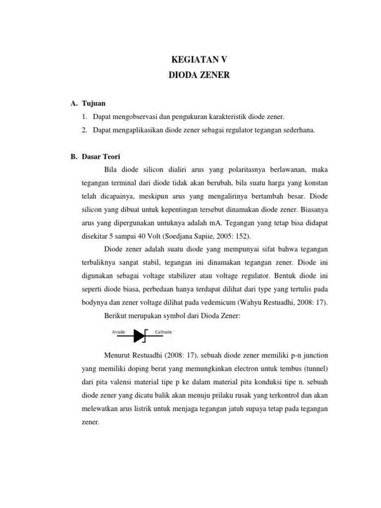 Dioda Zener | PDF