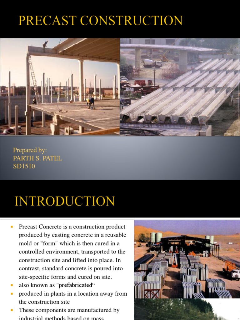 Pre Cast Construction | PDF | Precast Concrete | Framing (Construction)