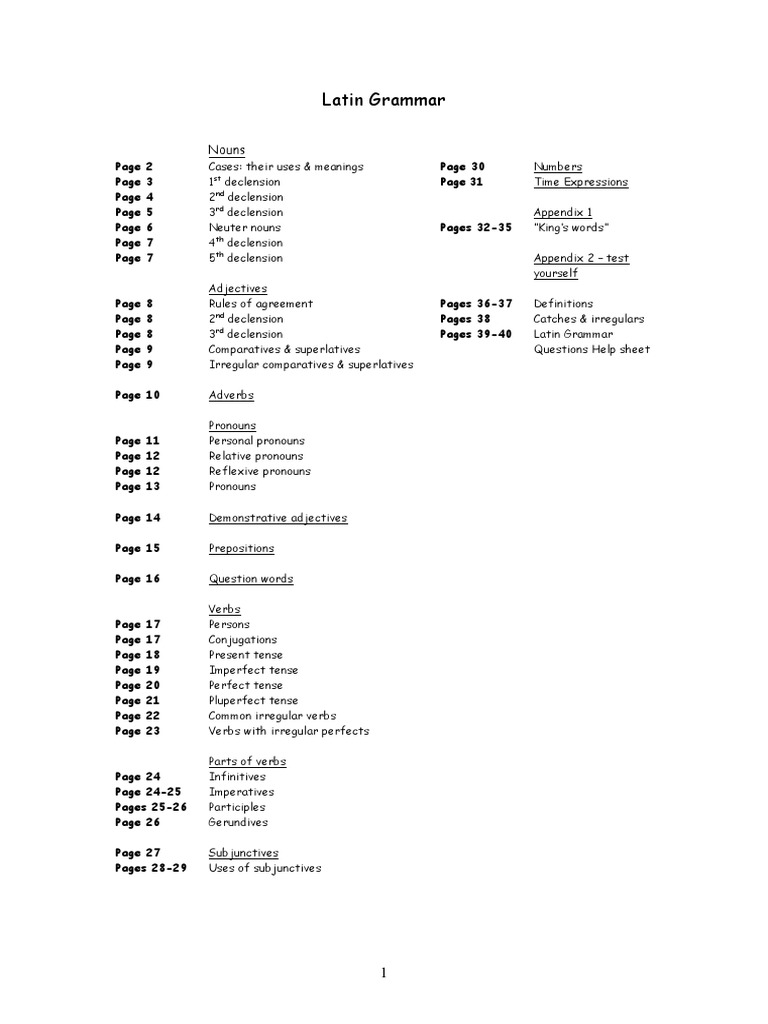 Latin Grammar Guide | PDF | Semantics | Cognitive Science