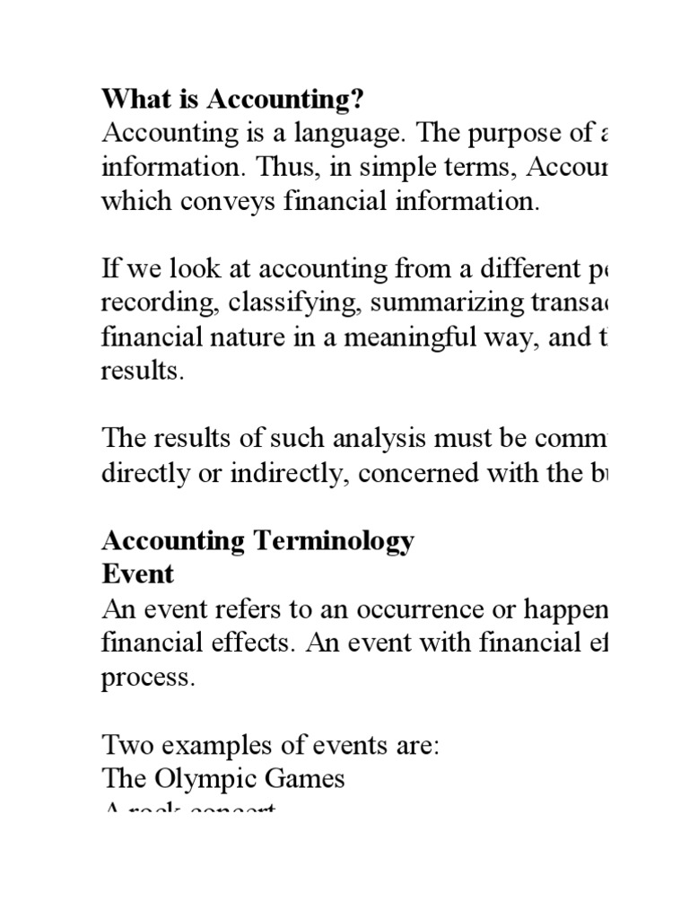 Accounting Terminology | PDF | Debits And Credits | Expense