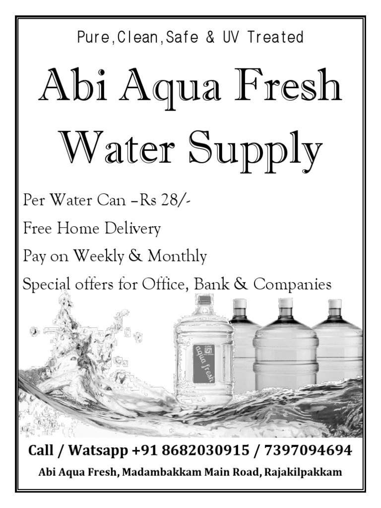 Abi Water Supply | PDF