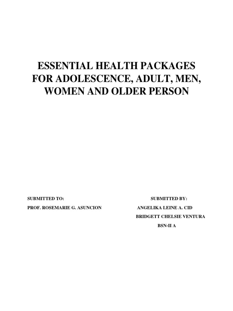 Essential - Health - Packages - Docx Filename - UTF-8''essential Health ...