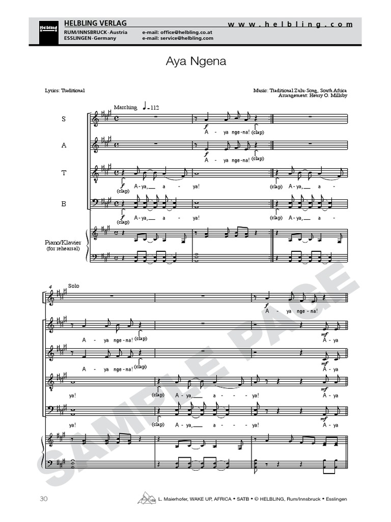 Aya Ngena | PDF | Vocal Music | Leisure