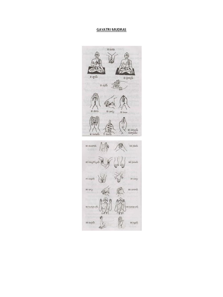 Gayatri Mudras PDF | PDF | Yoga | Finger