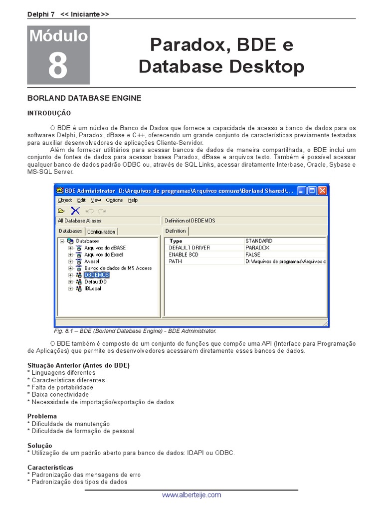 Paradox Bde e Database Desktop | PDF | Áreas de Ciência da Computação ...