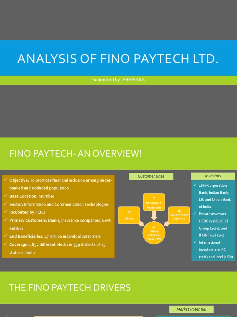 Analysis of Fino Paytech LTD.: Submitted by-ABHISARA | PDF | Financial ...