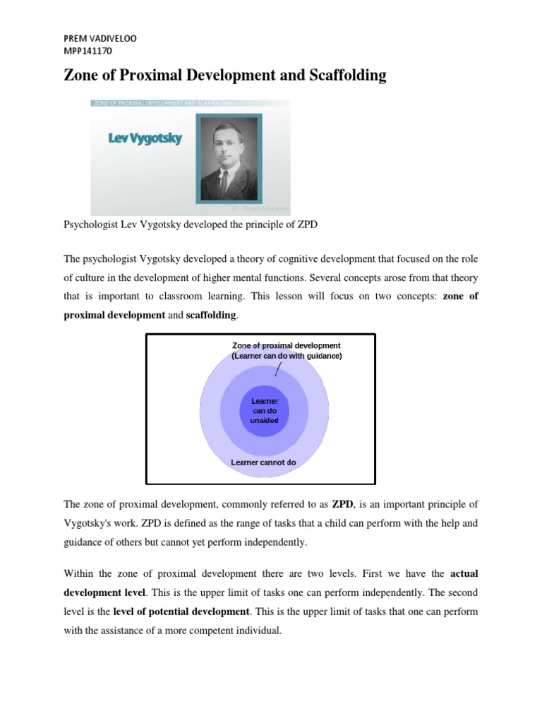 Zone of Proximal Development | PDF