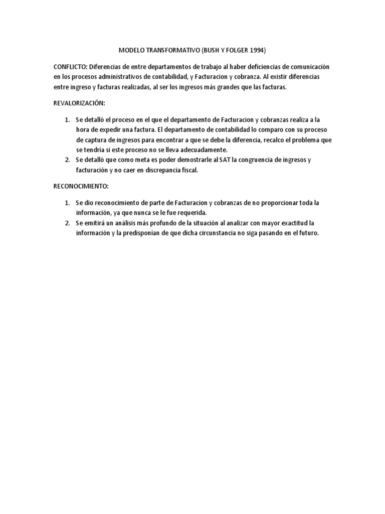 Modelo Transformativo | PDF