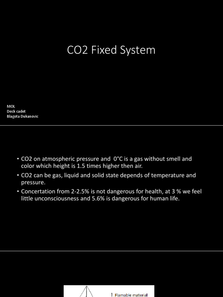 CO2 Fixed System: MOL Deck Cadet Blagota Dukanovic | PDF
