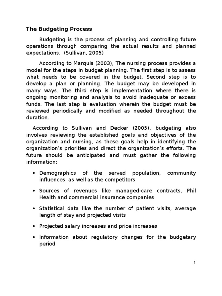 The Budgeting Process | PDF | Budget | Salary