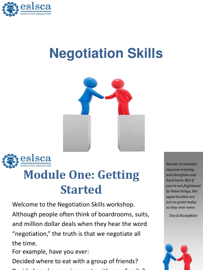 Negotiation Skills | Download Free PDF | Consensus Decision Making ...