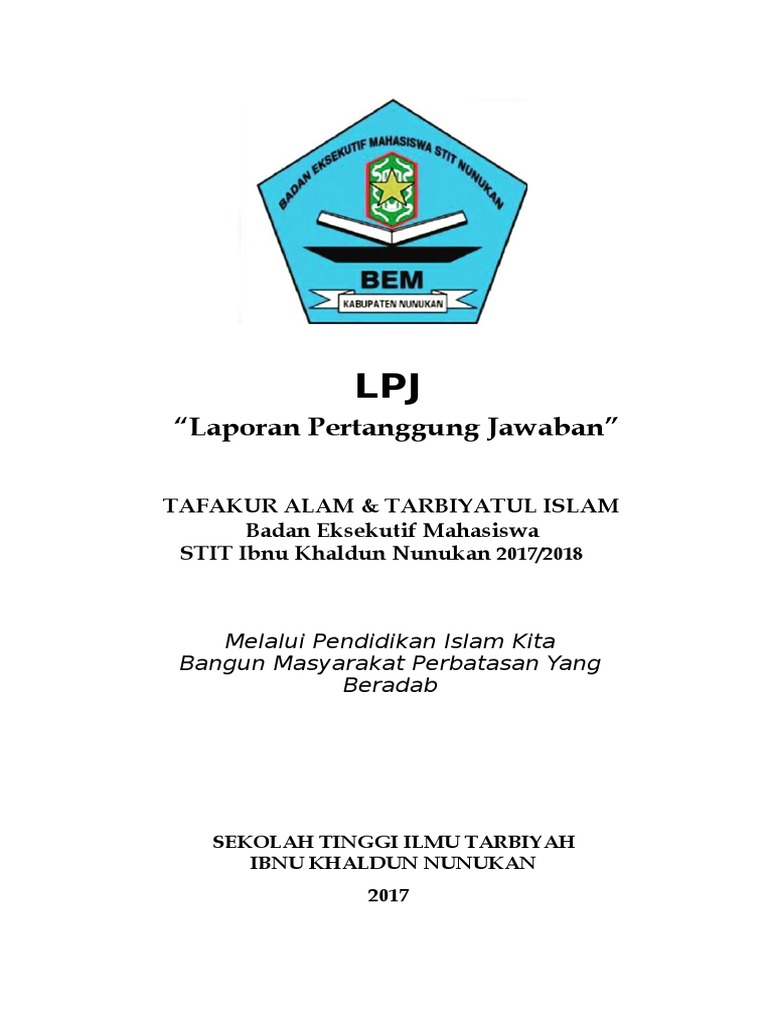 Contoh LPJ Bem | PDF