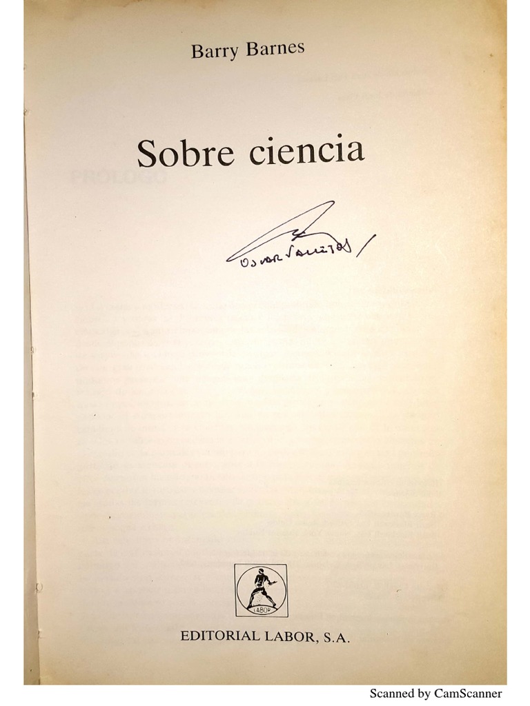 Barry Barnes La Aparición de La Ciencia | PDF