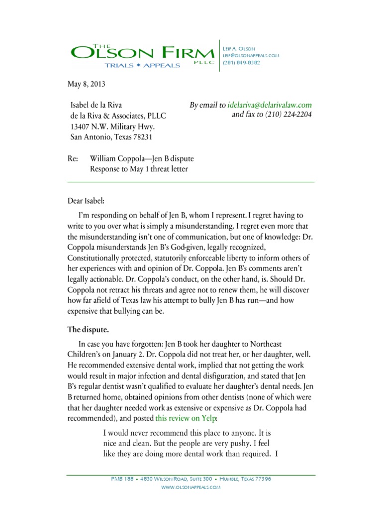 Response To Demand Letter PDF | PDF