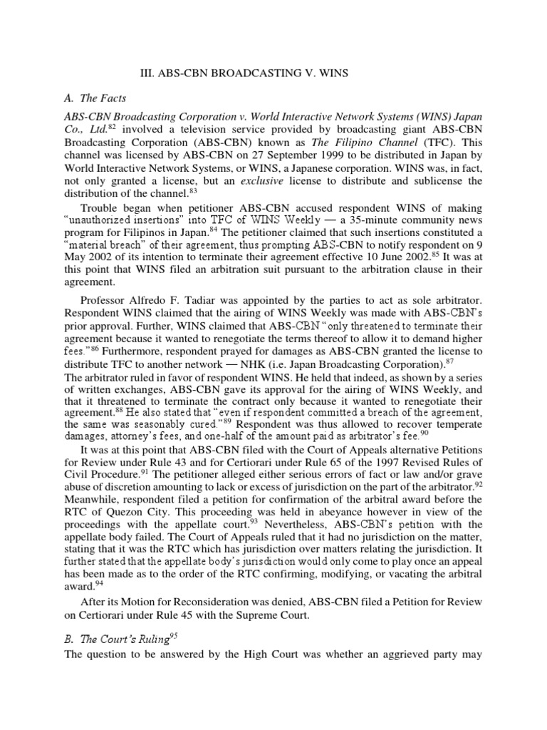 ADR Case | PDF | Arbitration | Certiorari