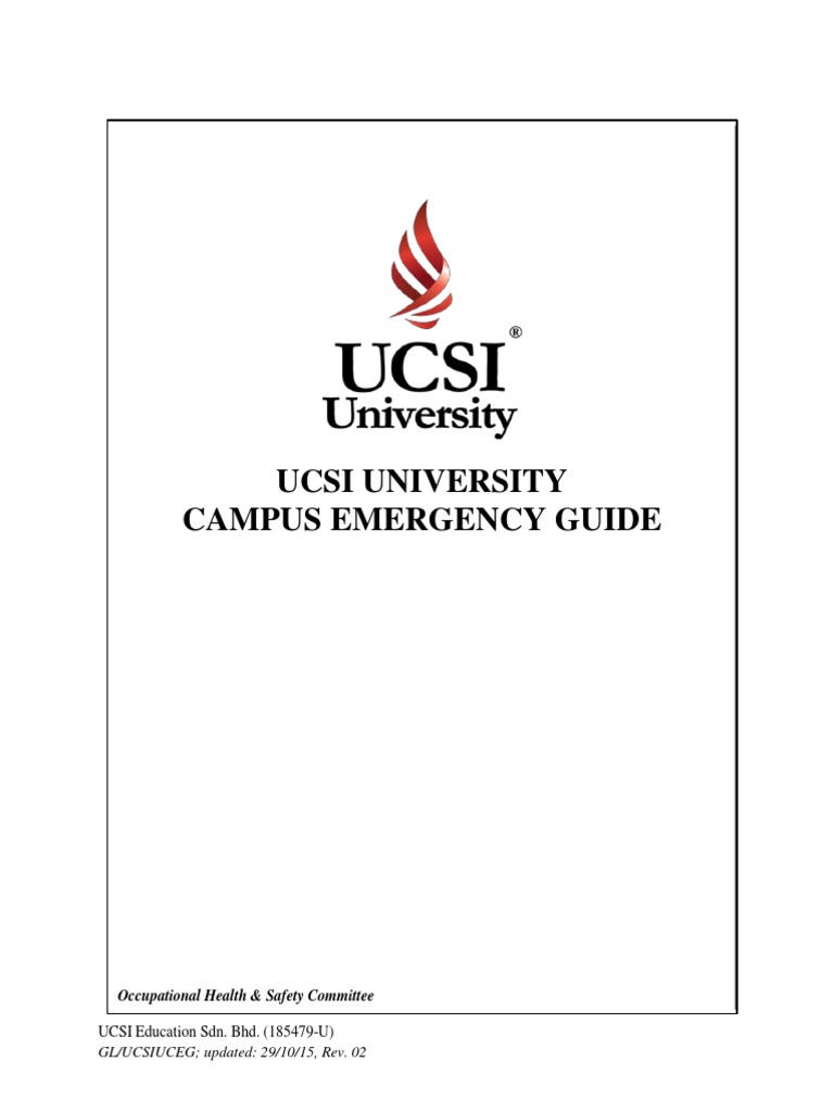 UCSI University Emergency Preparedness Guide | PDF | Firefighting ...