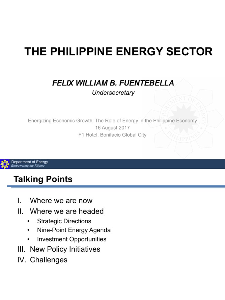 Philippine Energy Sector Overview 2017 | PDF | Renewable Energy ...