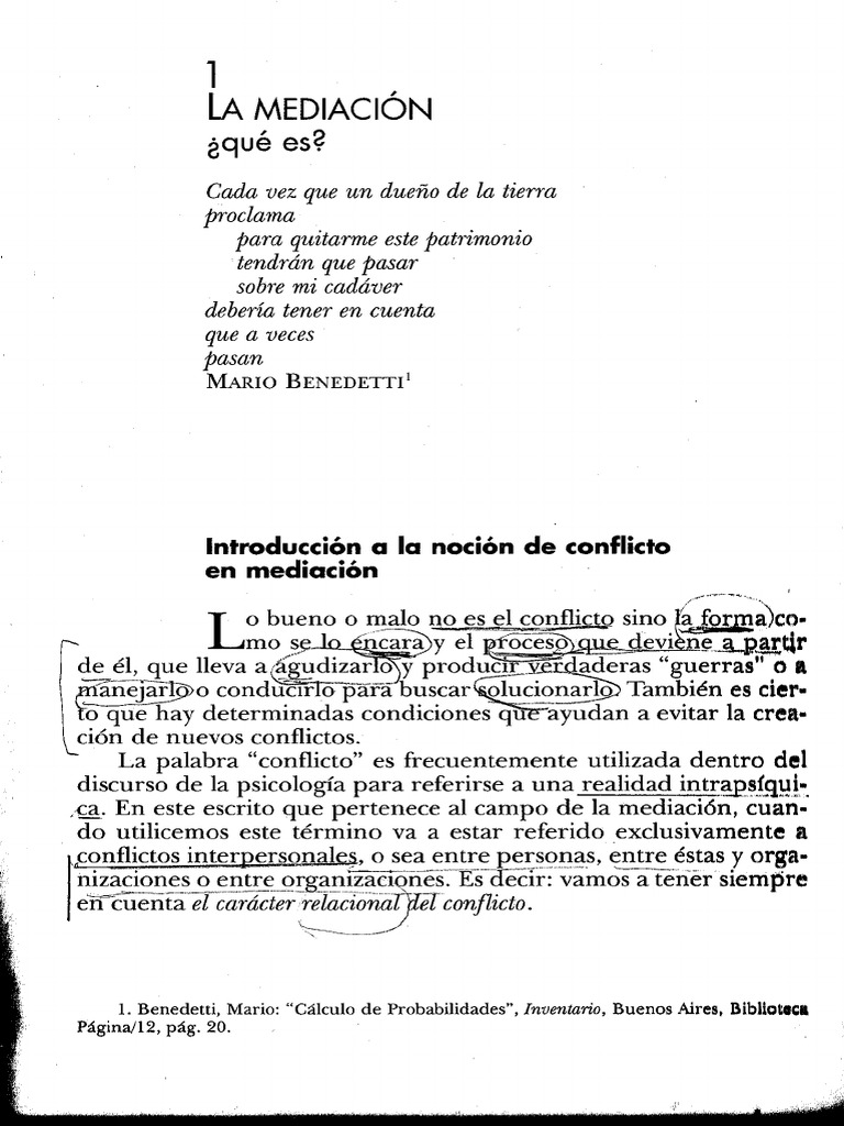 Que Es La Mediacion Marines Suarez | PDF | Mediación | Conflicto (proceso)