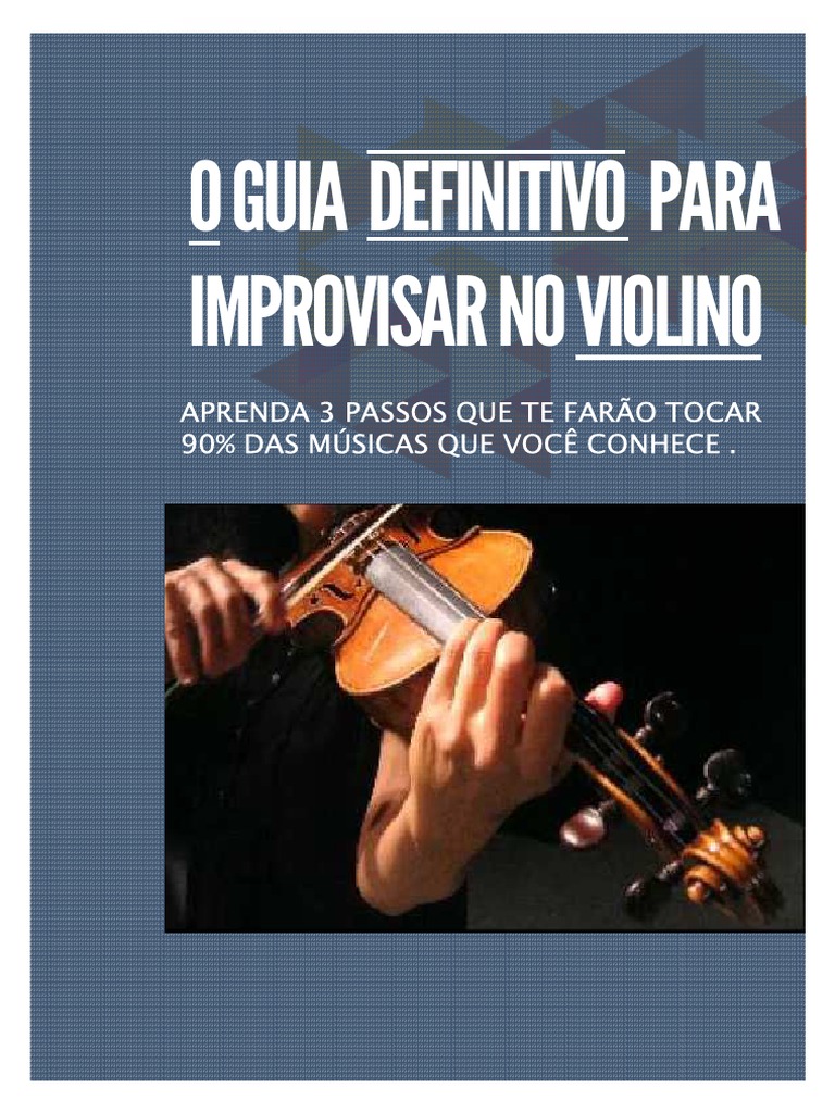 Ebook - O Guia Definitivo para Improvisar No Violino | PDF | Violino ...