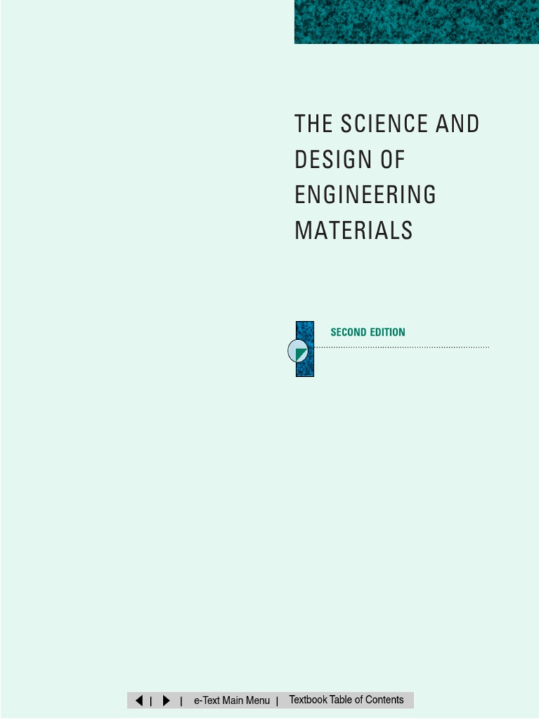 Science And Design Of Engineering Materials Pdf Download Free Pdf