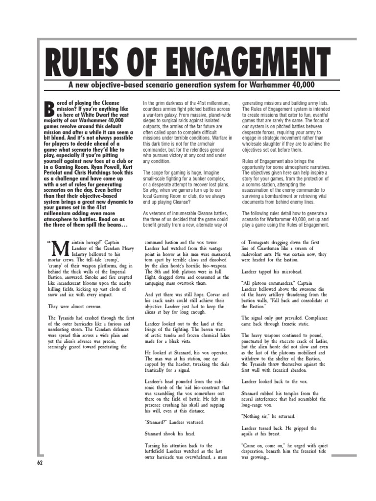 Rules of Engagement PDF | PDF | Military | Military Science