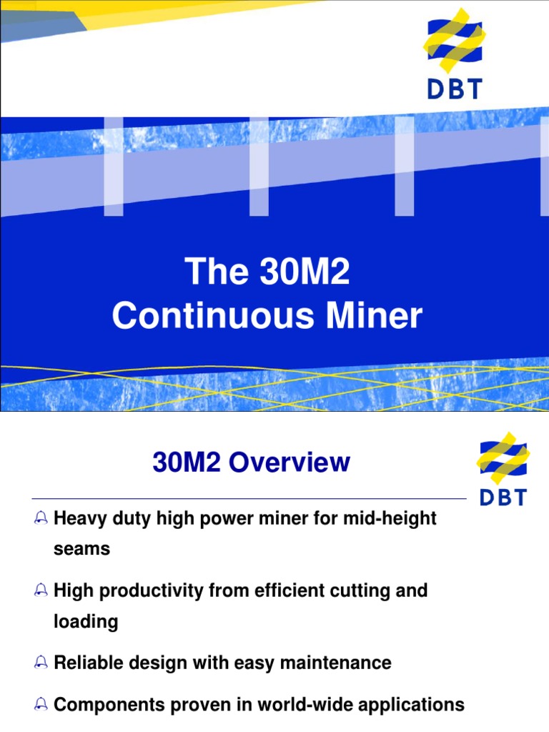 Continuous Miner | PDF | Pump | Machines